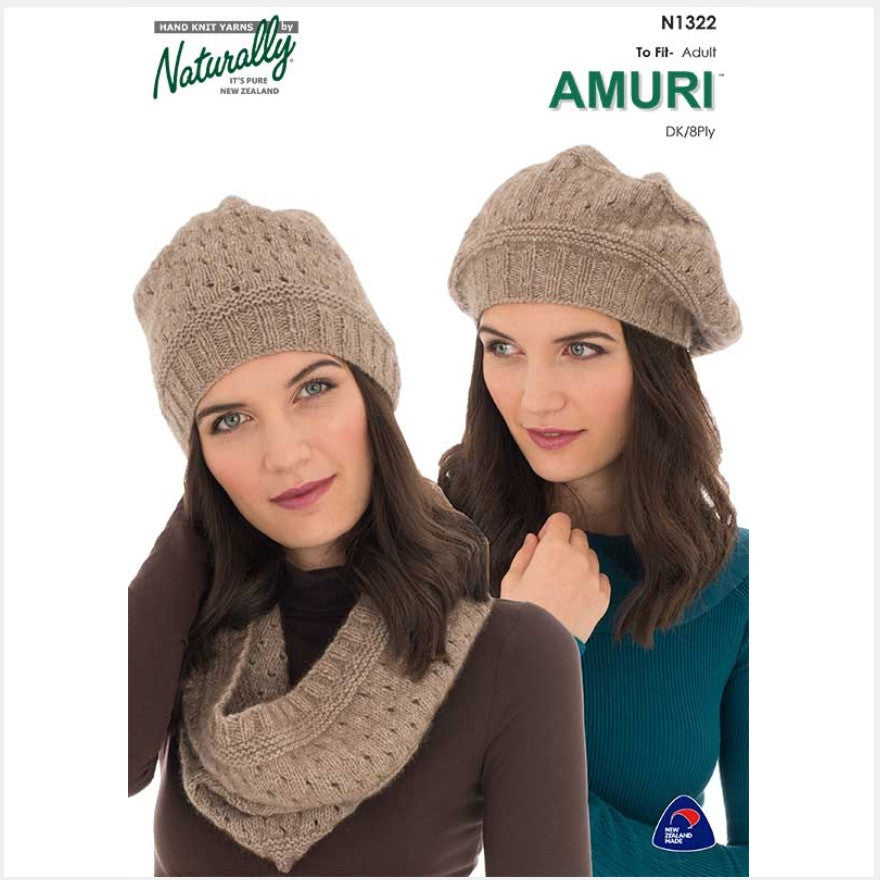 Amuri Hat, Beanie, Cowl 8 Ply N1322 – Salamanca Wool Shop